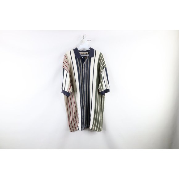 Vintage | Shirts | Vintage 9s Streetwear Large Faded Rainbow Striped ...